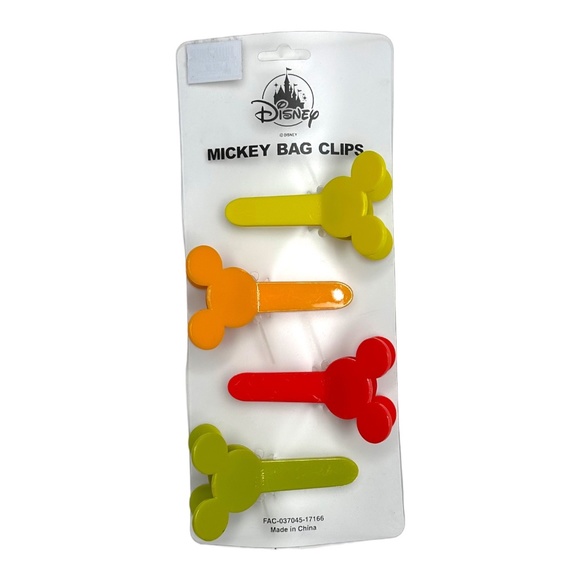 Disney | Kitchen | Disney Parks Citrus Mickey Mouse Icons Bag Clips Set ...